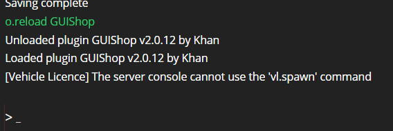 uMod - Add "Spawn" command to GUIShop it's not work - Vehicle License ...