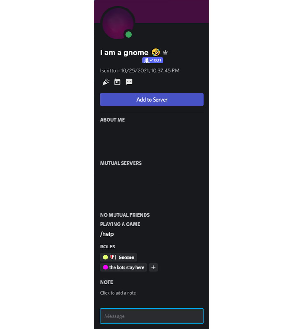 uMod - Add the ability to put the status in "about me" - Discord Presence - Community