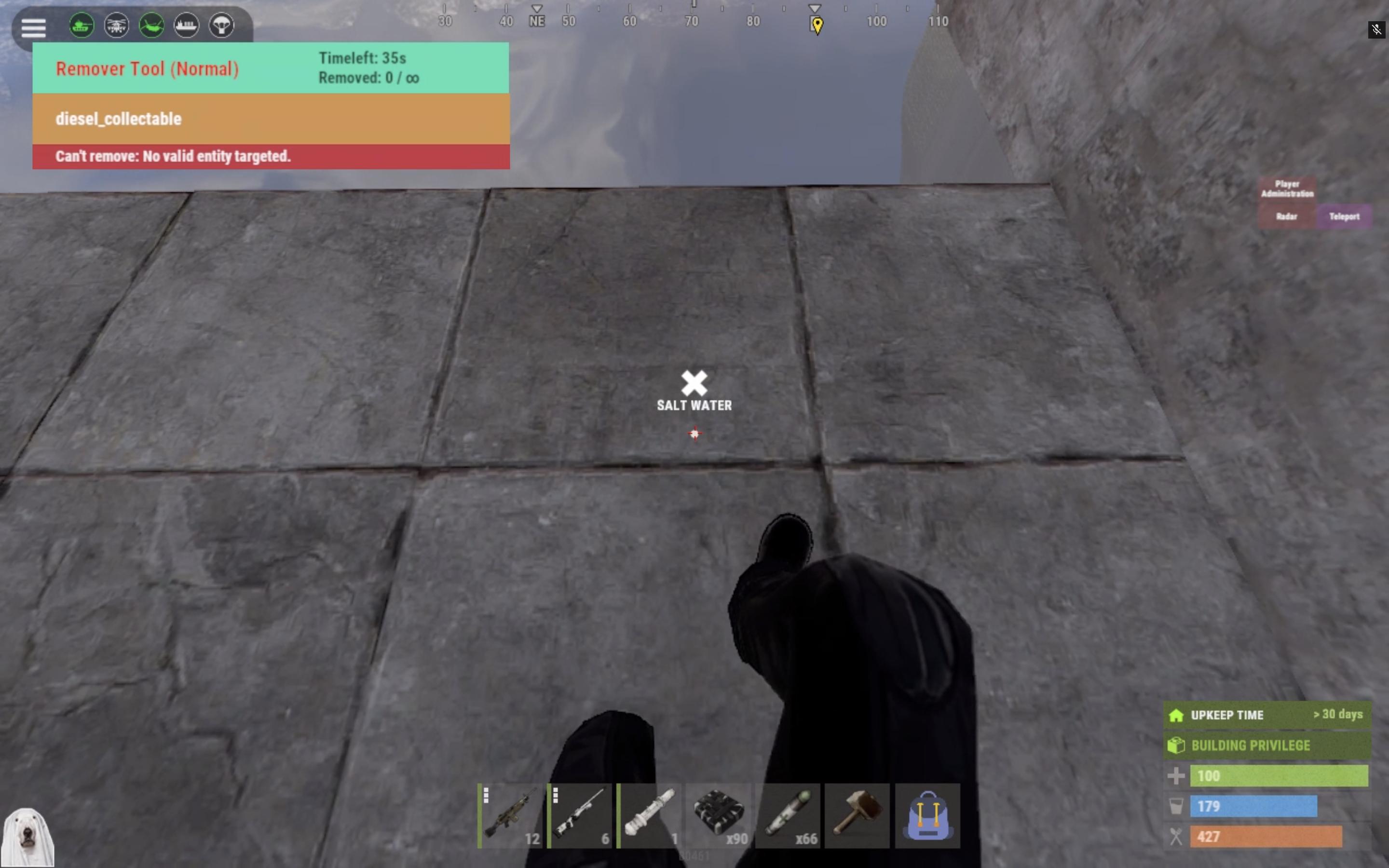 uMod - No Valid Entity Targeted with Waterbases - Remover Tool - Community