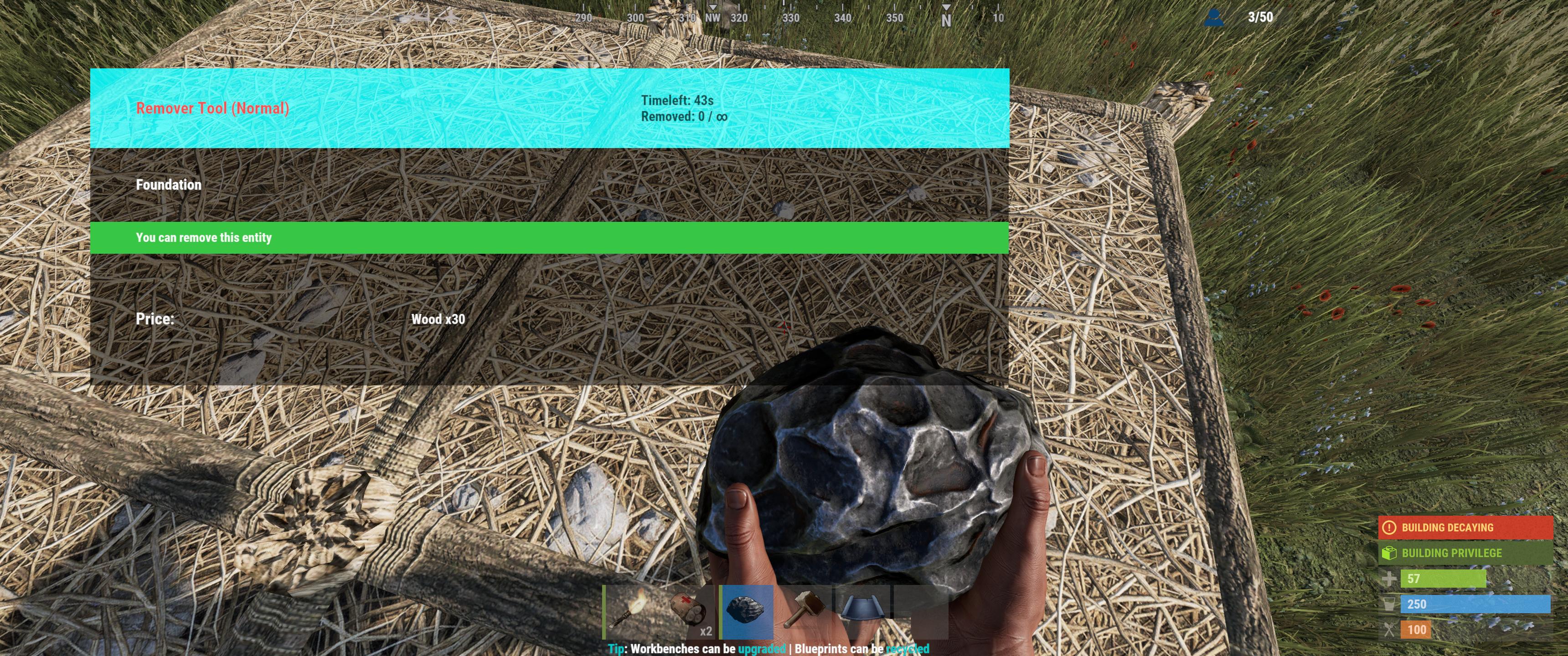 uMod - Remove normal enabled, 'you can remove this entity' but it wont remove - Remover Tool ...