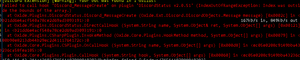 uMod - IndexOutOfRangeException at Discord_MessageCreate - Discord Status - Community