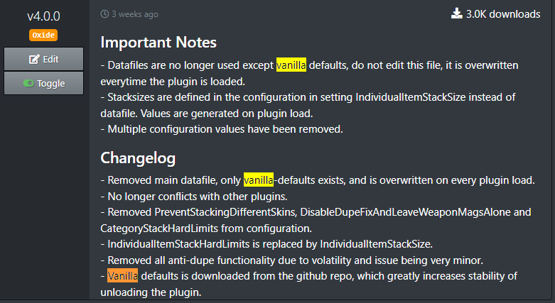 Umod Why Is There Two Configs Stack Size Controller Community