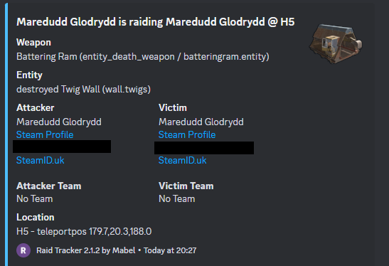 uMod - Detecting damages from new sedge weapons - Raid Tracker - Community